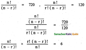 Samacheer Kalvi 11th Maths Guide Chapter 4 Combinatorics and ...
