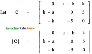 Samacheer Kalvi 11th Maths Guide Chapter 7 Matrices and Determinants Ex ...