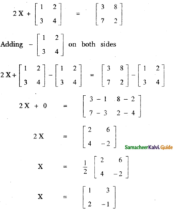 Samacheer Kalvi 11th Maths Guide Chapter 7 Matrices and Determinants Ex ...