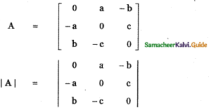 Samacheer Kalvi 11th Maths Guide Chapter 7 Matrices and Determinants Ex ...